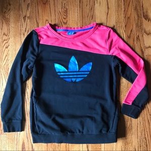 adidas | Tops | Adidas Color Block Sweatshirt Sz L | Poshmark